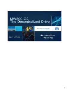 MW500 G2 with NOTES – WEG Connect